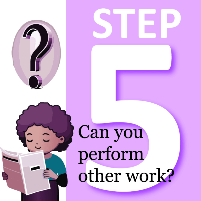Step 5: Can You Perform Any Other Work in the National Economy ...